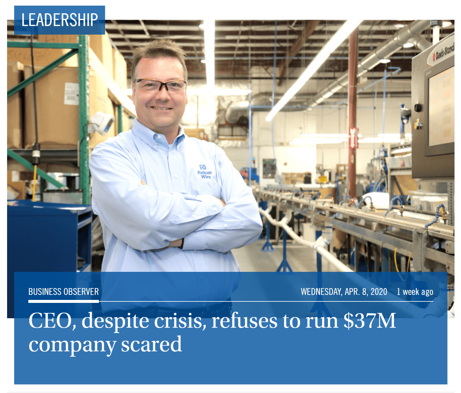 Business Observer Features Pelican Wire - Pelican Wire